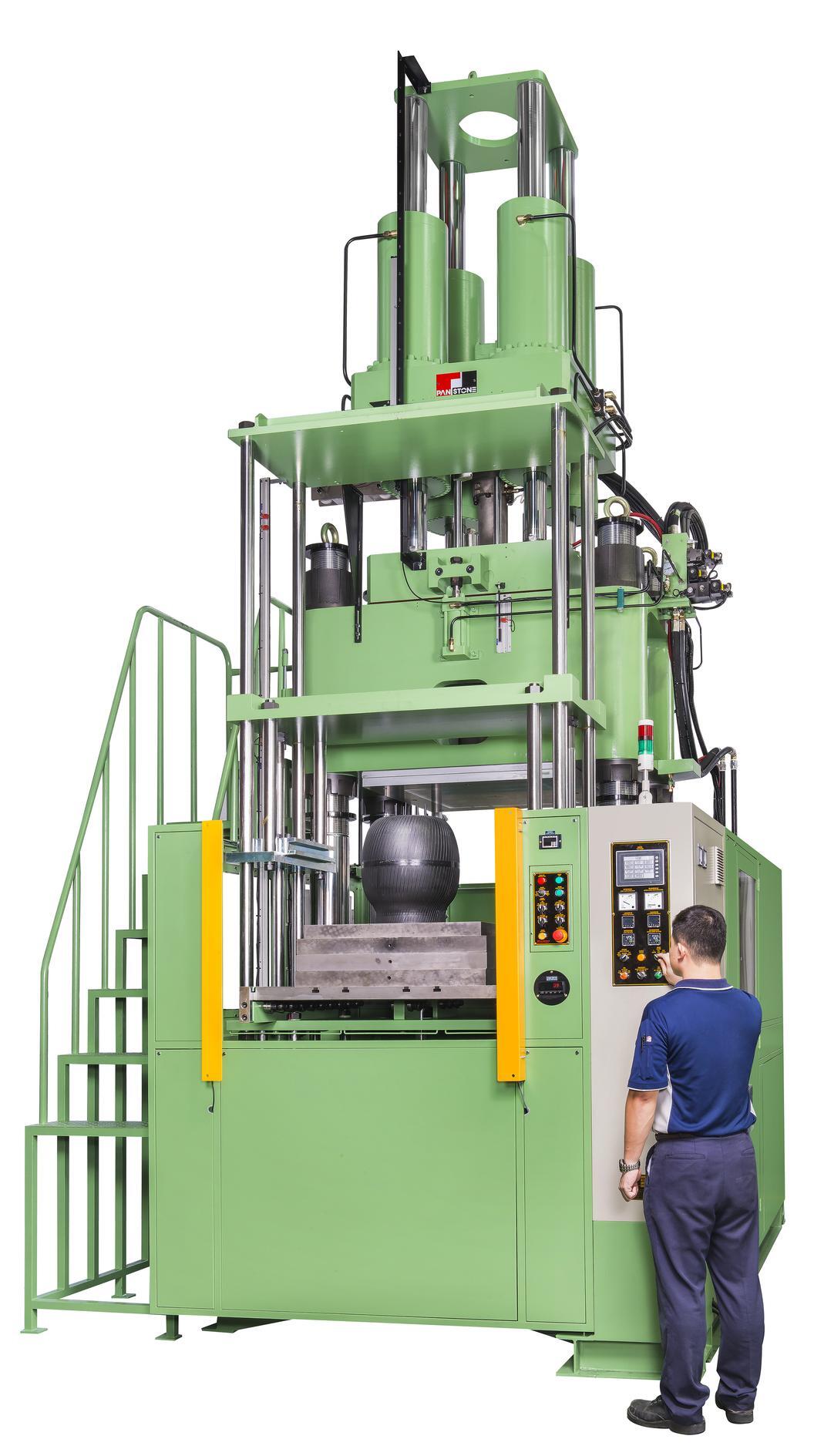 VERTICAL TYPE RUBBER INJECTION MOLDING MACHINE