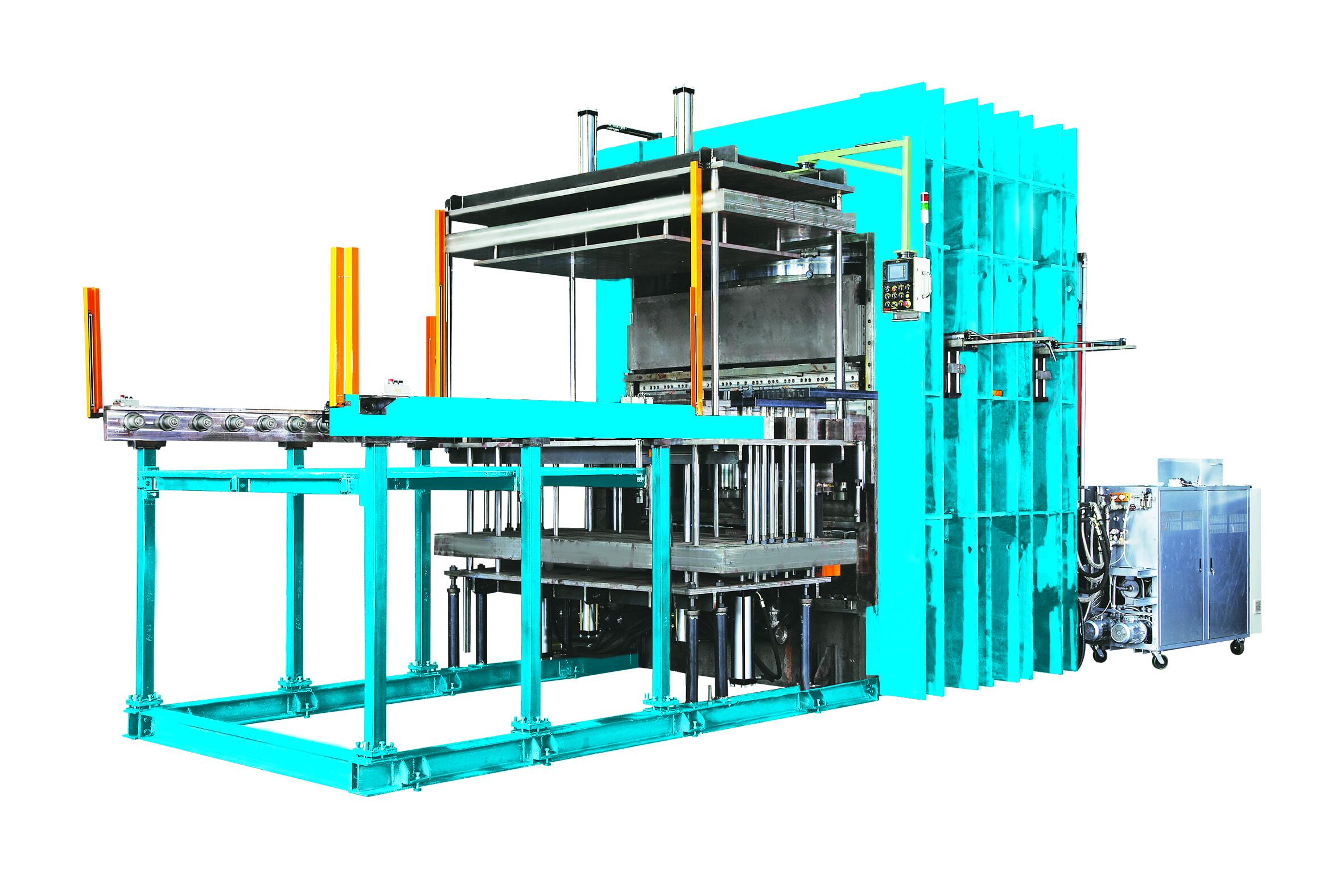 SLAB-SIDE TYPE RUBBER COMPRESSION MOLDING MACHINE(DOUBLE STATION UNIT)