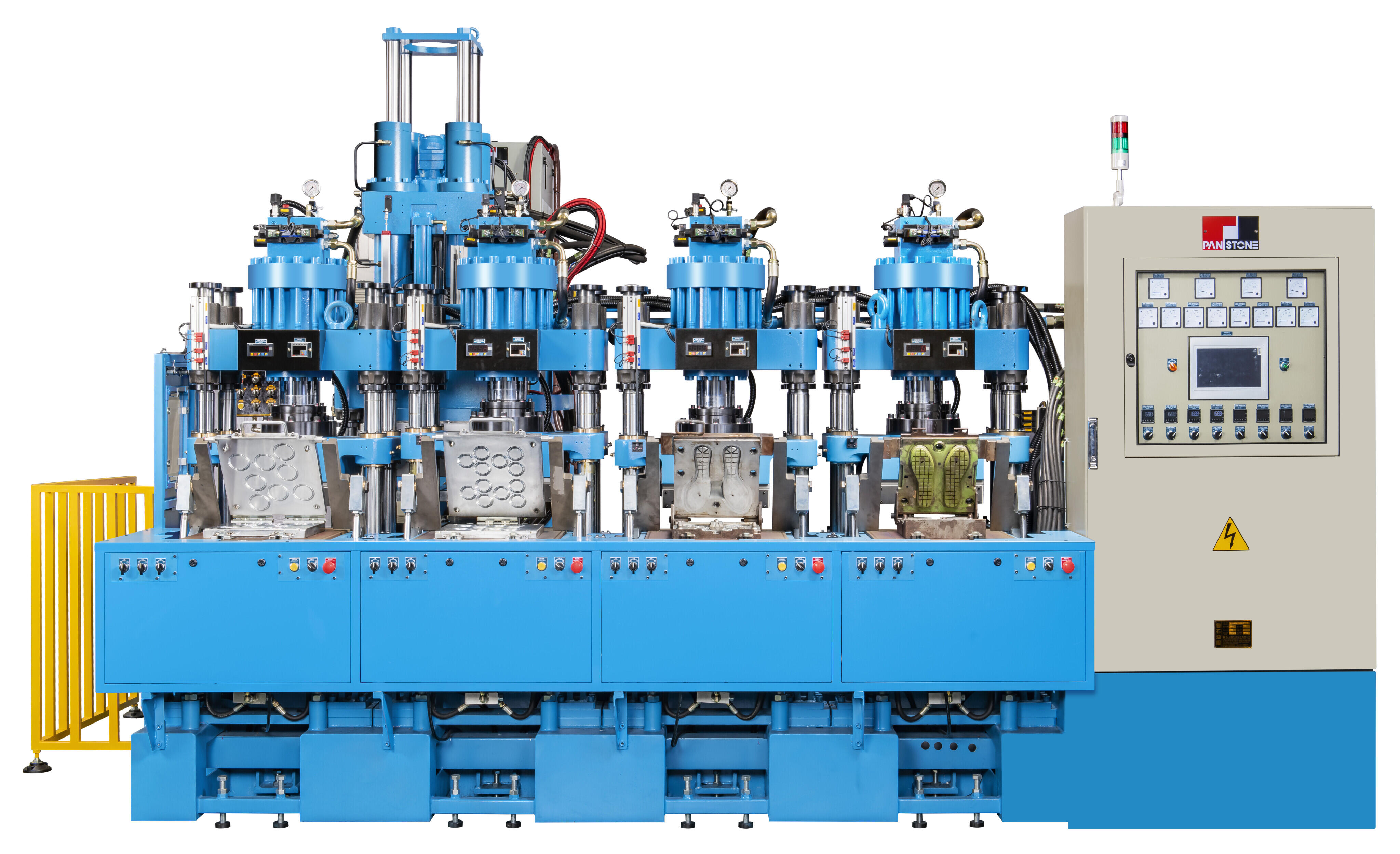 ONE TO FOUR (ONE INJECTION MOLDING MACHINE PLUSE FOUR COMPRESSION ...